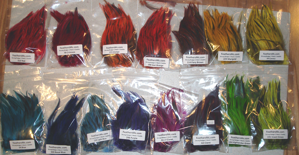 Badger_Hackle_colors – FeathersMC